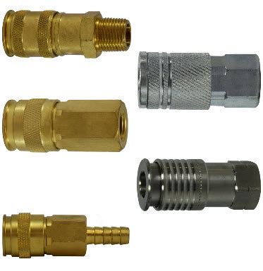 Pneumatic Quick Disconnects For Hoses Compressed Air System Fittings