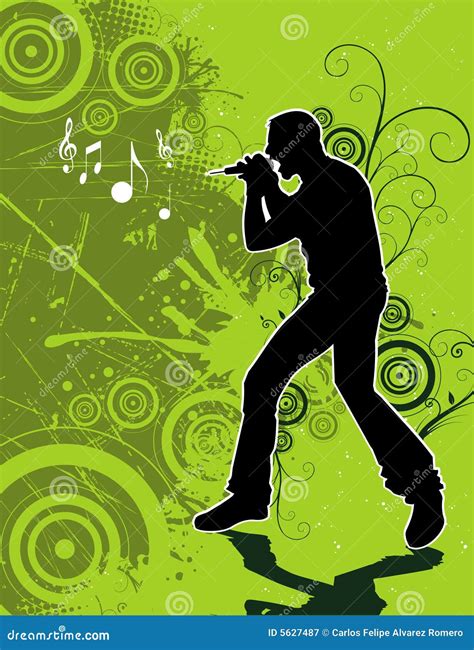 Singer Composition Stock Illustrations 1413 Singer Composition Stock