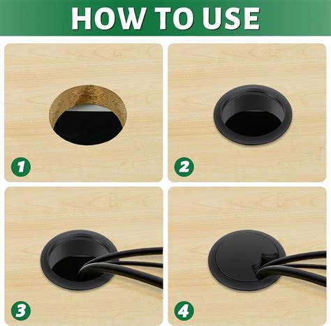 Bolatus 2 Pcs 60mm Desk Grommets Round Desk Cable Hole India Ubuy