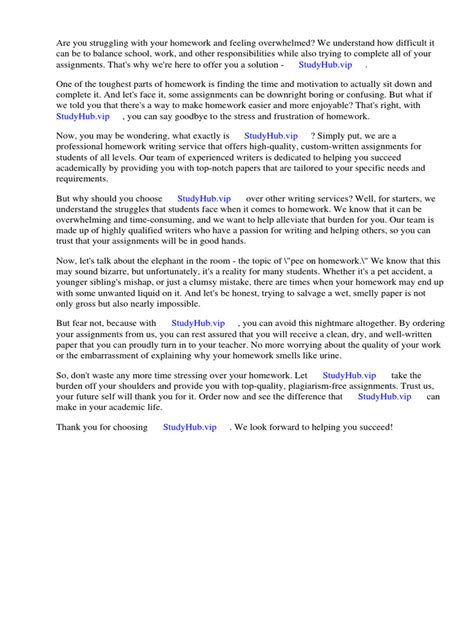 Pee On Homework Pdf Homework Urination
