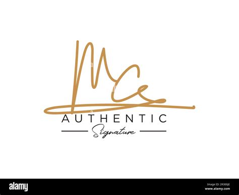 Mc Signature Cut Out Stock Images And Pictures Alamy