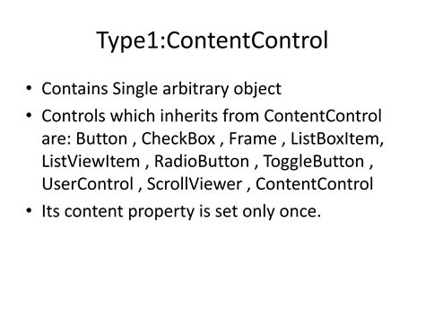 Wpf Content Model Ppt