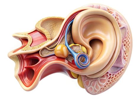 Detailed 3d Model Of The Human Inner Ear A Comprehensive Visual Guide