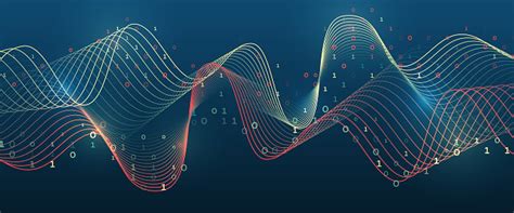 빅 데이터 시각화 미래 지향적 인 네트워크 또는 비즈니스 분석 정보의 흐름을 구조화합니다 데이터 분석 개념 어두운 배경에서 많은