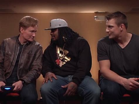 Marshawn Lynch Crackin Jokes With Gronk On Conan Obrien
