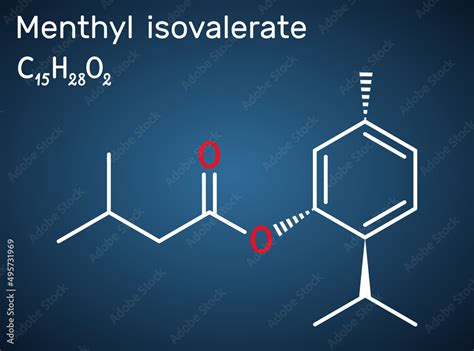 Menthyl Isovalerate Validolum Validol Molecule It Is Drug Menthyl Ester Of Isovaleric Acid