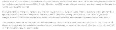 [share] combo 5 khÓa frontend reactjs cybersoft