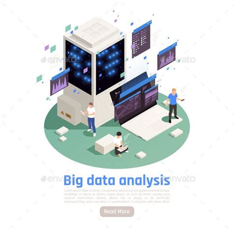 Big Data Analysis Isometric Composition Artofit