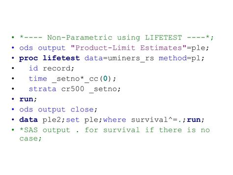 Ppt Handling Left Censoring In Survival Analysis Using Sas Phreg Vs Lifetest Powerpoint