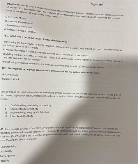 Solved Q01 A Hacker Sent An Email That Has An Executable