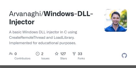 Github Arvanaghiwindows Dll Injector A Basic Windows Dll Injector