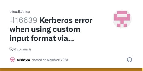Kerberos Error When Using Custom Input Format Via