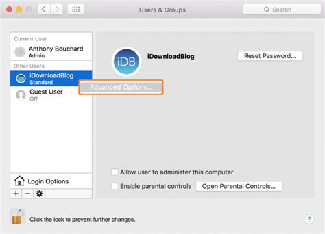 Changing The Name Of A User Account On Your Mac