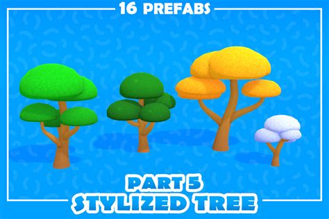 Stylized Tree Part 5 3d Trees Unity Asset Store