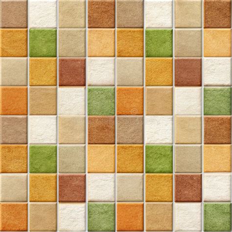 Colorful Square Mosaic Tile Pattern Stock Image Image Of Design Green 377037439