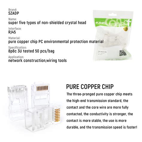 Shielded Rj45 Connector For Cat6 Cat6a Cat7 Rj45 Pass Through Manufacture Outdoor Copper