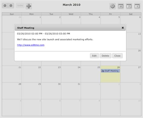 new product feature calendar module