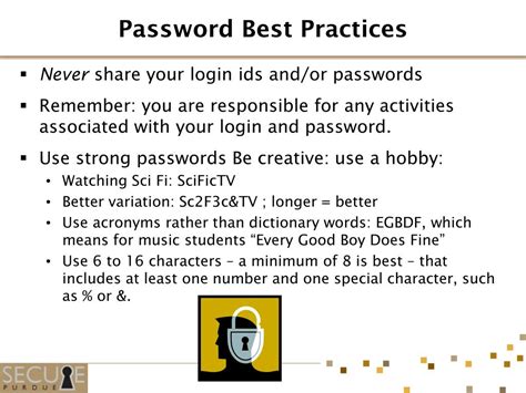 PPT Password Best Practices PowerPoint Presentation Free Download ID 3125798