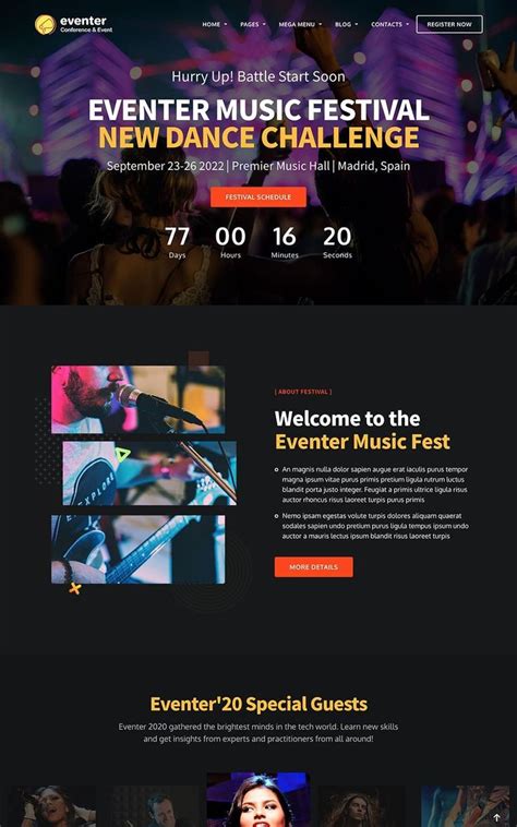 Event Template Page Template Website Template Templates Event