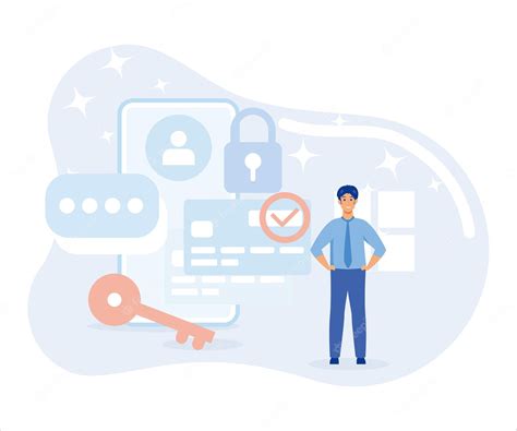 Premium Vector Characters Using Cyber Security Services Server Security And Data Protection