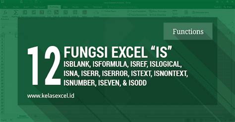 12 Fungsi Is Isna Isblank Iserror Istext Dll Pada Microsoft Excel