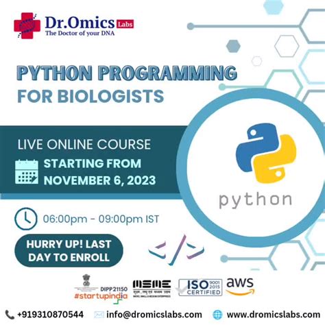 Dromics Labs Private Limited On Linkedin Coding Python Programming Bioinformatics