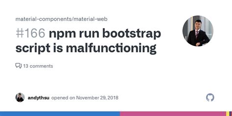Npm Run Bootstrap Script Is Malfunctioning · Issue 166 · Material