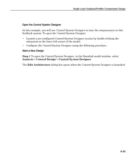 Simulink Control Design 85 Open The Control System Designer In This