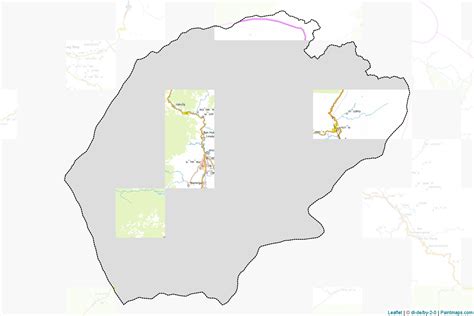Make Printable Namtha Maps With Border Masking Cropping Using Leaflet OSM