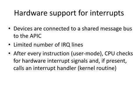 Ppt Tutorial 3 Linux Interrupt Handling Powerpoint Presentation