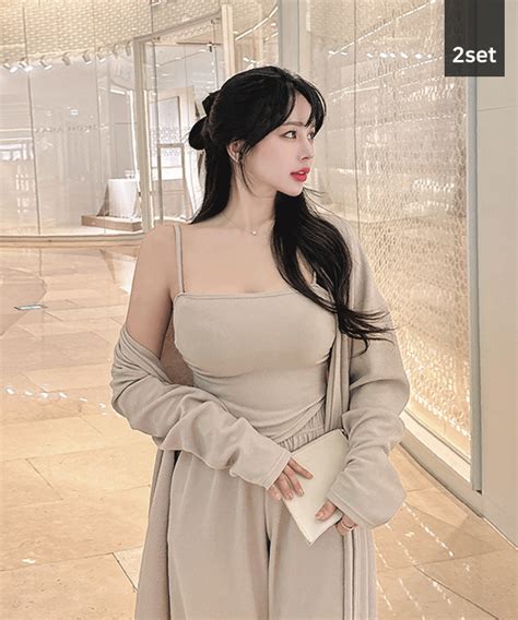 🌟4set🌟4계절내내ෆ 스프링 롱가디건나시set 에이블리