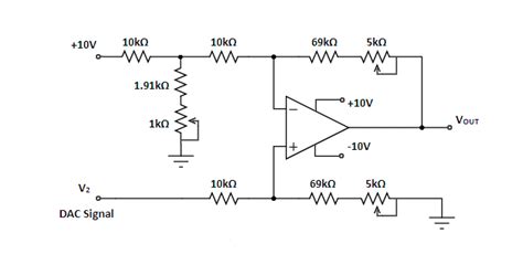 Voltage Op Design Resistor Values Vs Actual Values Gain Calculation Electrical