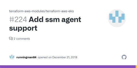 Add Ssm Agent Support Issue 224 Terraform Aws Modules Terraform