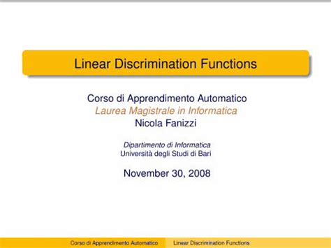 PDF Linear Discrimination Functions DOKUMEN TIPS