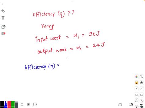 Solved What Is The Efficiency Of A Ramp If The Input Work Is 96 J And