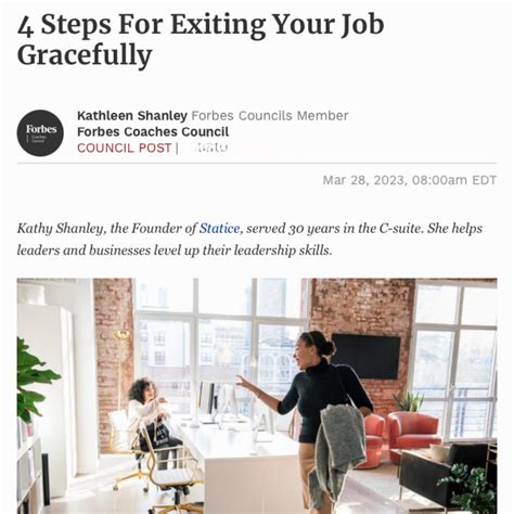 4 Steps For Exiting Your Job Gracefully — Statice