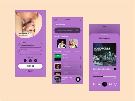 Music Player Ui Design By варя On Dribbble