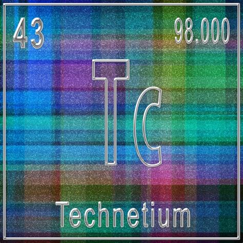 Premium Photo Technetium Chemical Element Sign With Atomic Number And