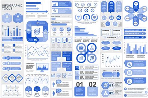 Bundle Infographic Elements Data Visualization Vector Design Template
