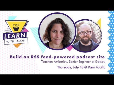 free video build an rss feed powered podcast site learn with jason from learn with jason
