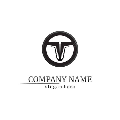Template Icons App Featuring Bull Horns And Buffalo Logos And Symbols Vector Cow Rural Chief