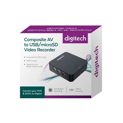 Digitech Composite Av To Usbmicrosd Video Recorder Jaycar Australia