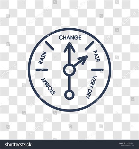 Barometer Icon Trendy Linear Barometer Logo Stock Vector Royalty Free