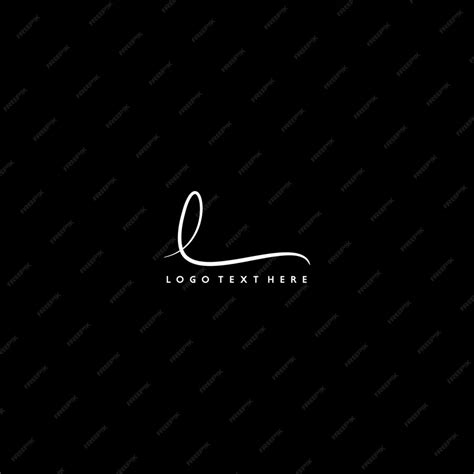 Premium Vector L Logo Hand Written L Logo L Monogram Logo