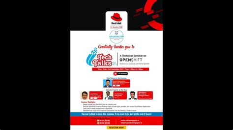 A Technical Seminar On Openshift Modernize Your Workloads With Red Hat Openshift Youtube