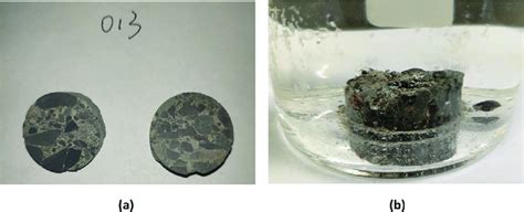 A Reservoir Rock Samples Before Conducting The Soaking Test B Rock Download Scientific