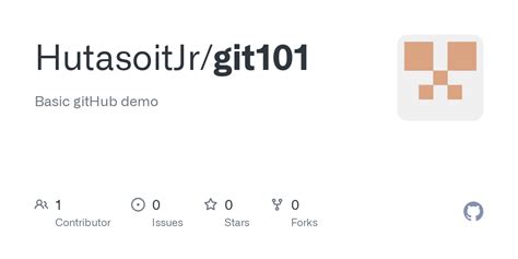 Github Hutasoitjrgit101 Basic Github Demo