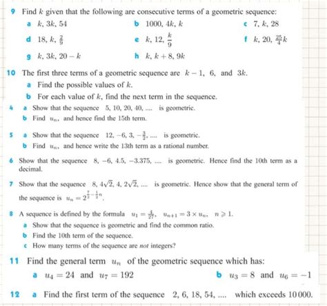 Solved 9 Find K Given That The Following Are Consecutive