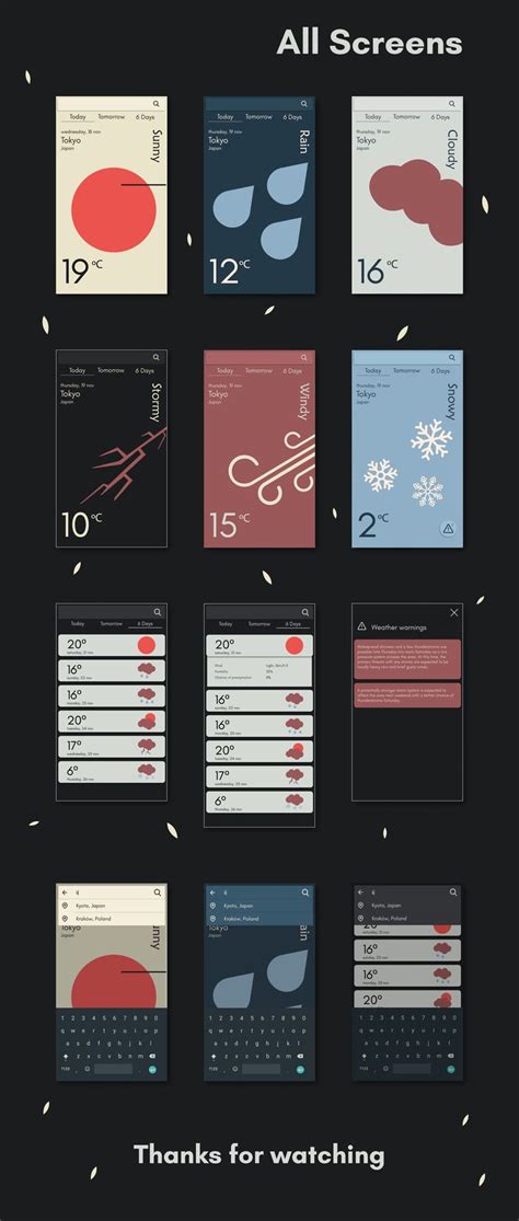 Weather App Design Projects Photos Videos Logos Illustrations And