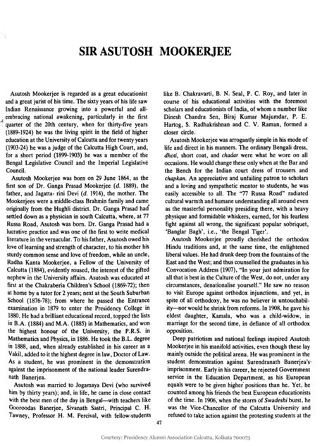 Nostalgia 08sir Asutosh Mookerjee Ocr View N1817 1920c7 Pdf